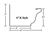 6 inch K Style Gutter Photos, Anaheim, Yorba Linda, Fullerton, Orange, CA