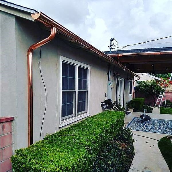 Copper Gutters, Anaheim, Yorba Linda, Fullerton, Orange, Tustin CA