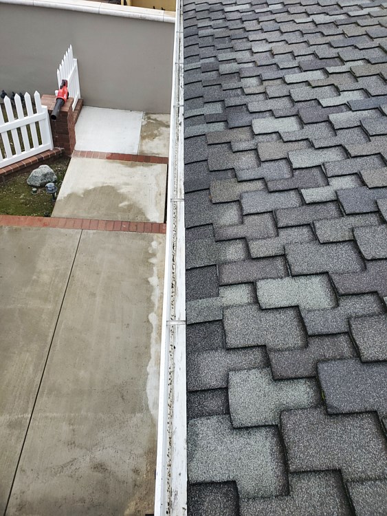 Gutter Cleaning Before & After Photos, Anaheim, Yorba Linda, Fullerton ...
