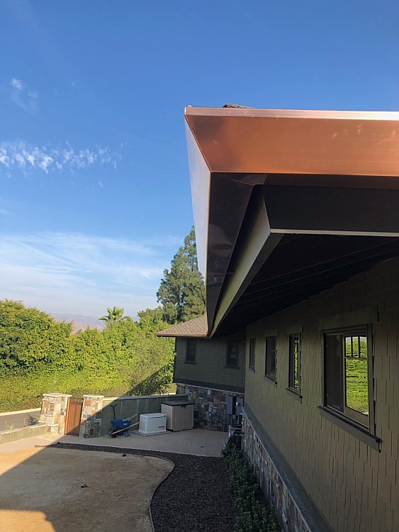 Copper Gutters, Anaheim, Yorba Linda, Fullerton, Orange, Tustin CA