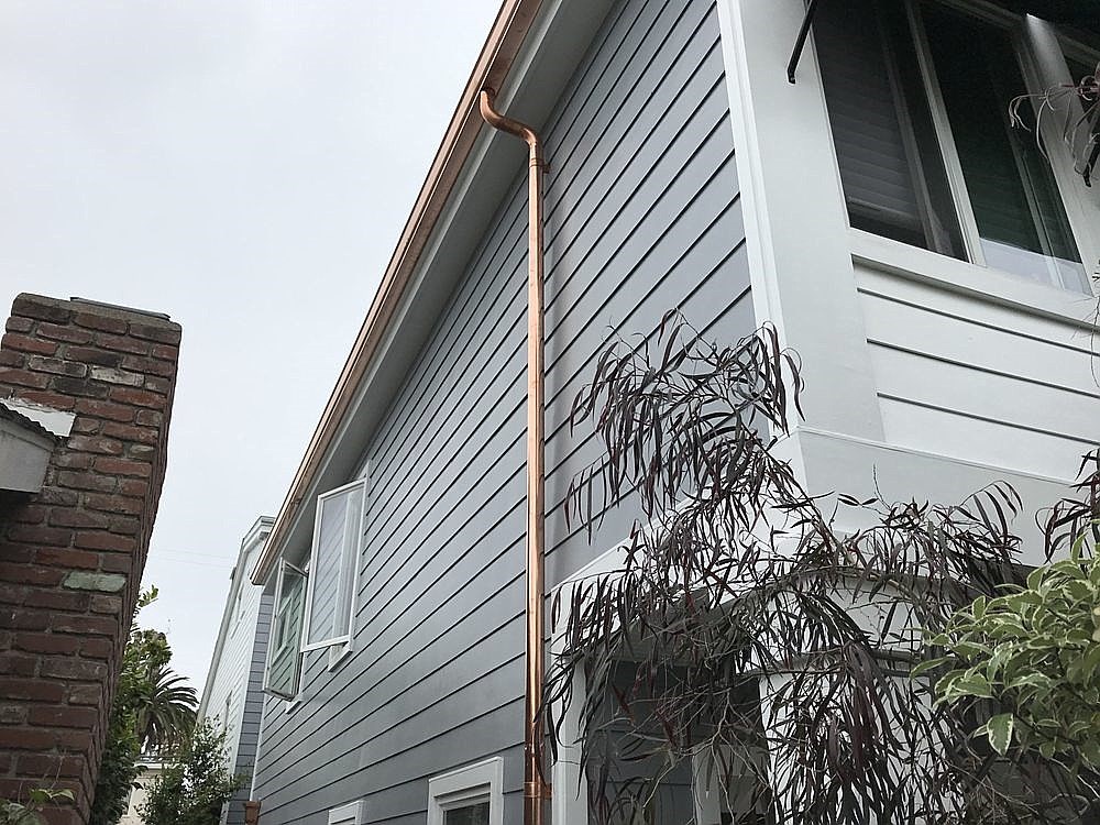 Copper Gutters, Anaheim, Yorba Linda, Fullerton, Orange, Tustin CA